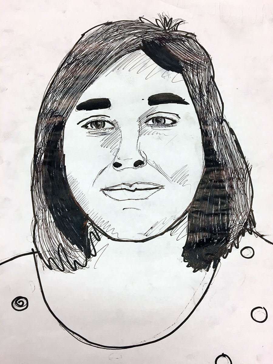 Codsall Middle School - Portrait Illustration Workshop 2018 - EMELBI
